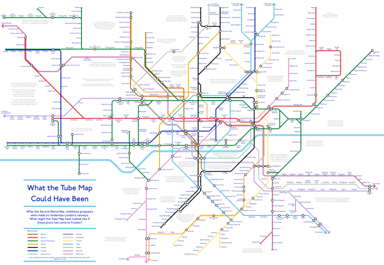 What The Tube Map Could Have Looked Like If Proposals From 1946…